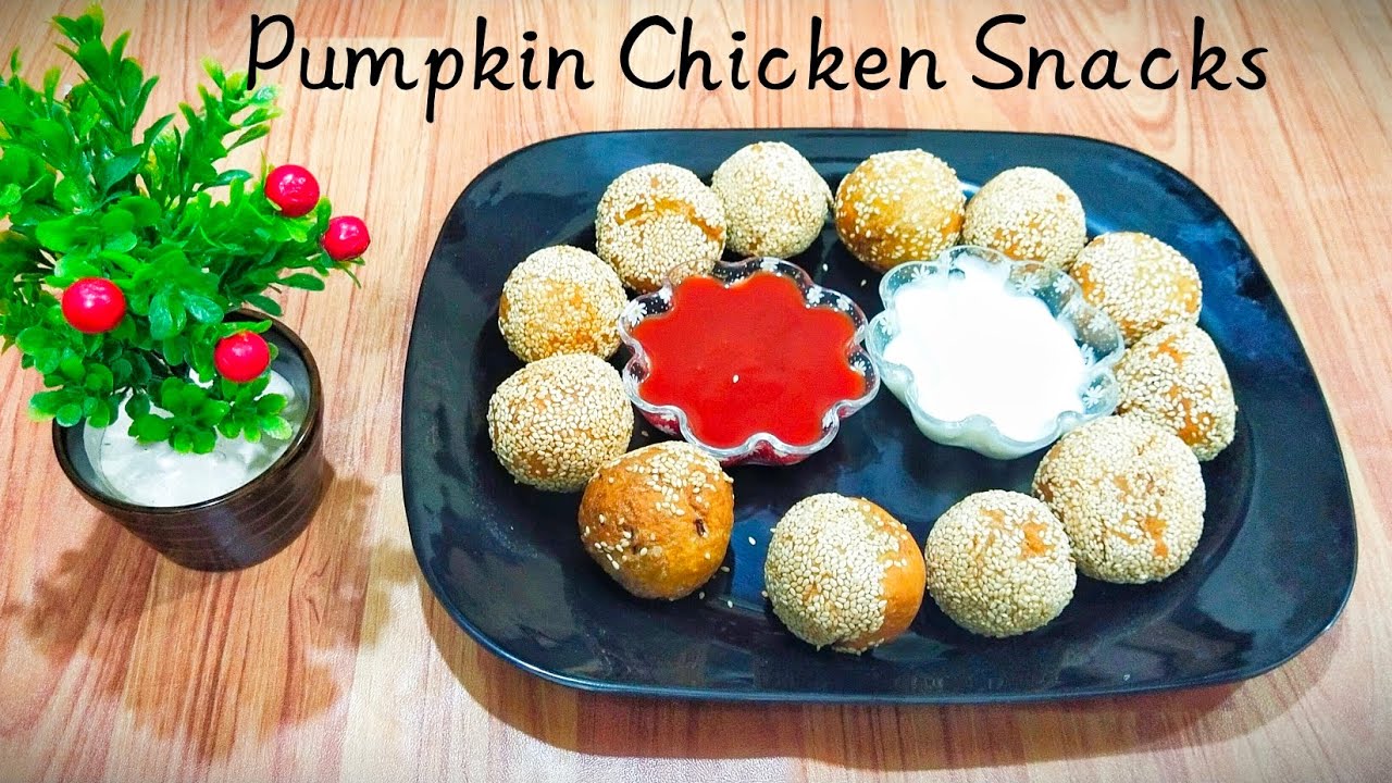 Pumpkin Chicken Snacks/ Tea time pumpkin snacks by Mrs.Haroon - YouTube