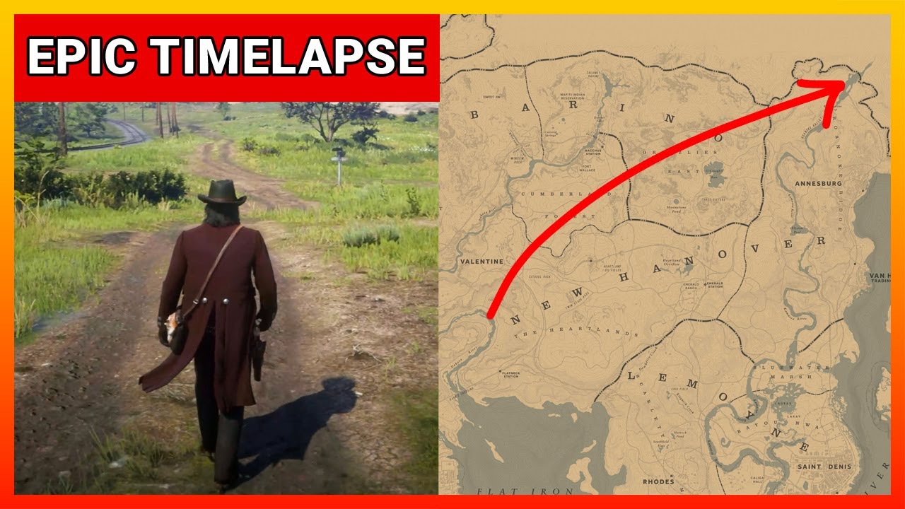Walking Across New Hanover - Epic Timelapse - Rdr2 - YouTube