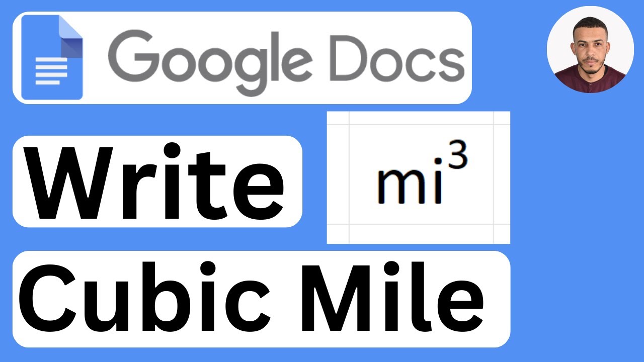How to Type Cubic Mile (mi³) in Google Docs - Easy to Follow - YouTube
