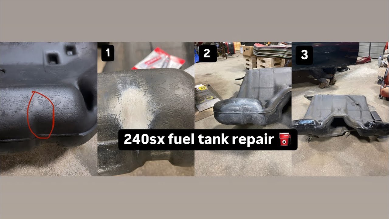 240sx series episode 2: Fuel Tank repair! Plastic weld fuel tank #240sx ...