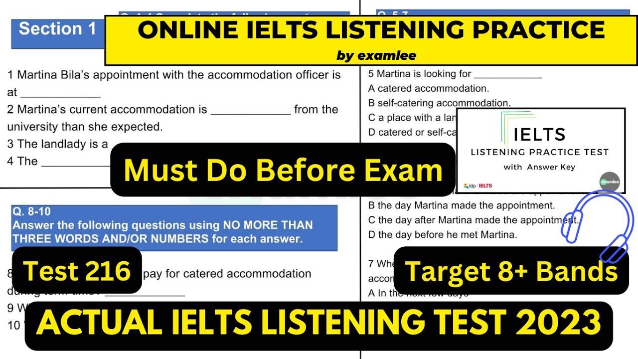 IELTS Listening Mock Practice Test 2023 with Answers / Actual IELTS ...