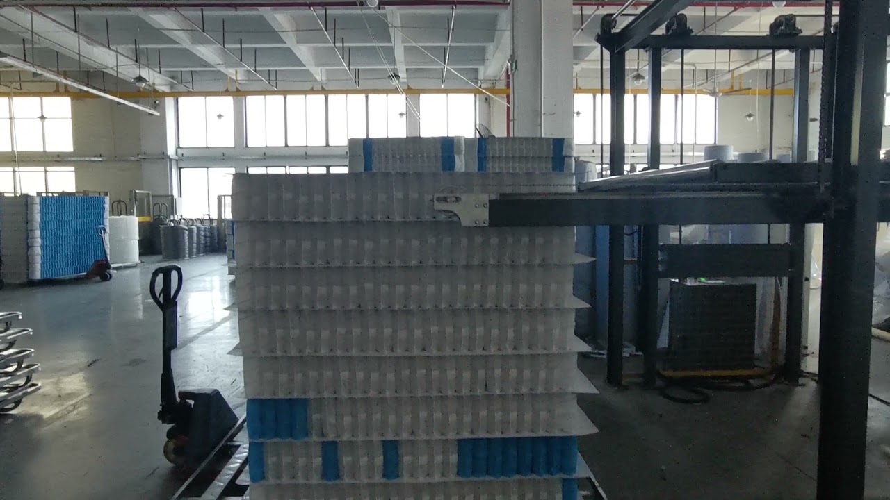Mattress packaging, palletizing and stacking machinery, stacking spring ...