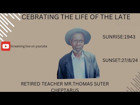 Cerebrating The Life Of The Late Retired Teacher Mr.Thomas Suter ...