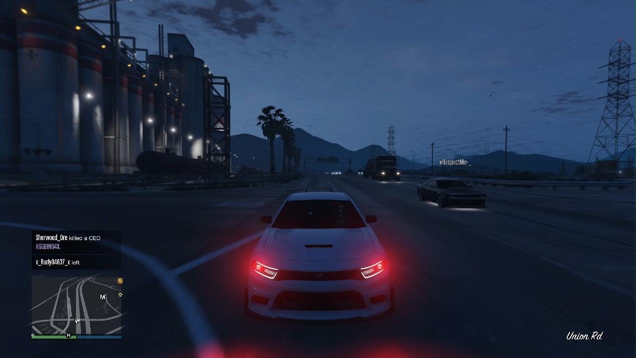 Hellcat charger n challenger cutting up - YouTube