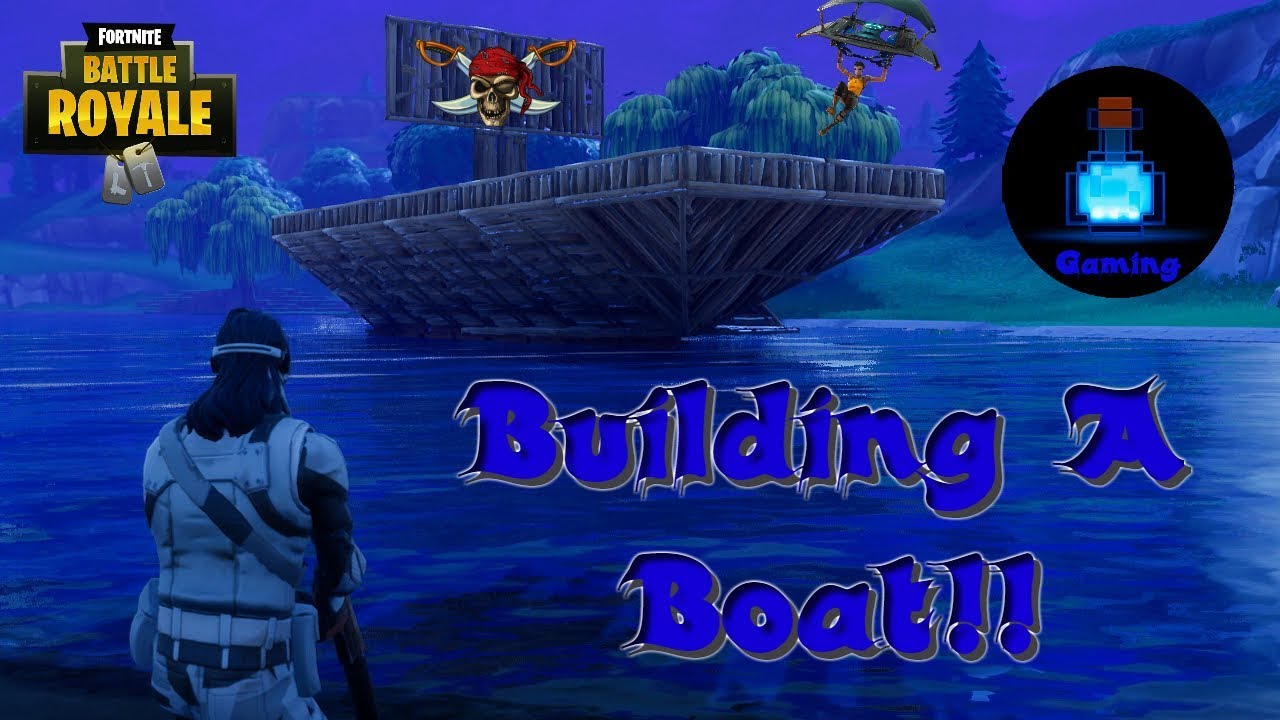 Fortnite Challenge - Building A Boat! - YouTube