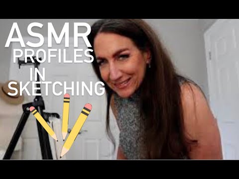 ASMR | PROFILES IN SKETCHING 🎨 (WHISPERING, PENCIL & PAPER, TAPPING ...