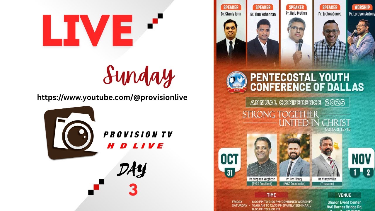 PENTECOSTAL YOUTH CONFERENCE OF DALLAS (PYCD) 2025 | 11/2/2025 ...
