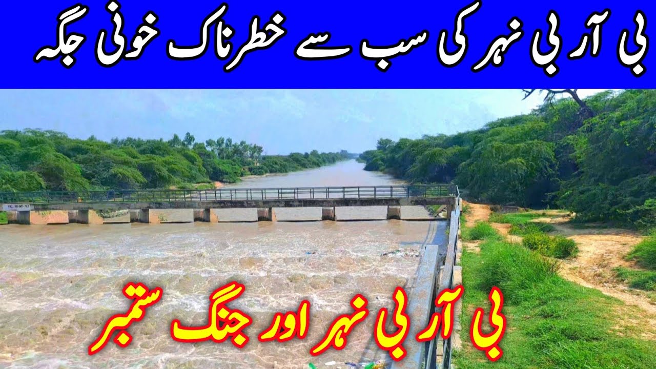 What is the role of BRB canal in the defense of Pakistan? | BRB Canal ...