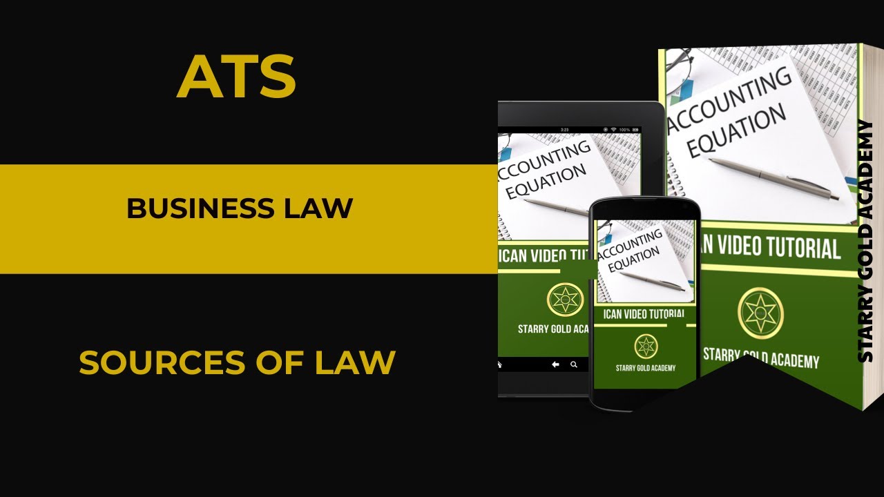 BUSINESS LAW(SOURCES OF LAW) - YouTube