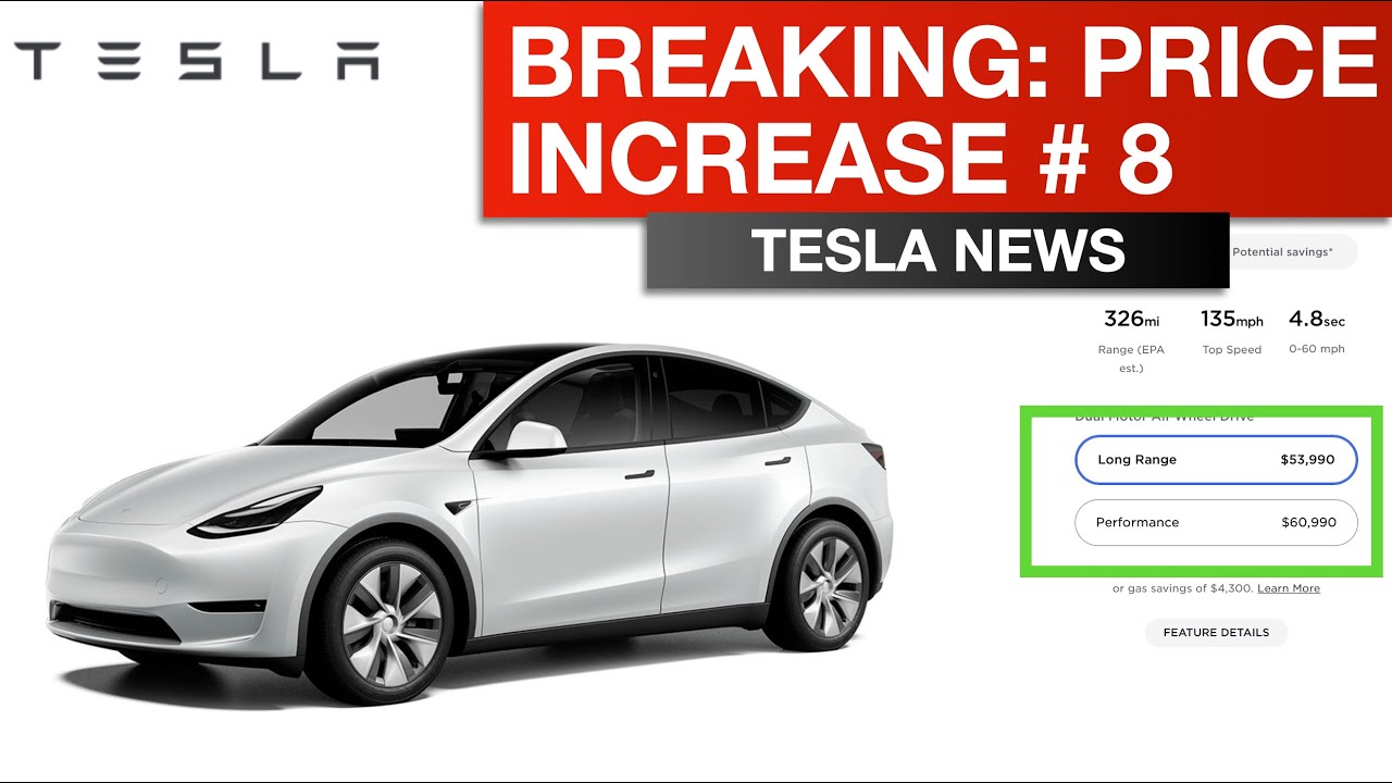 Tesla Breaking - Price Change #8 of 2021 - YouTube