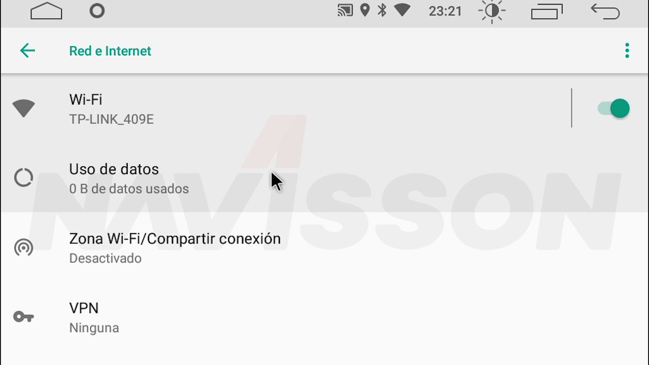AJUSTES RED E INTERNET USO DE DATOS - YouTube