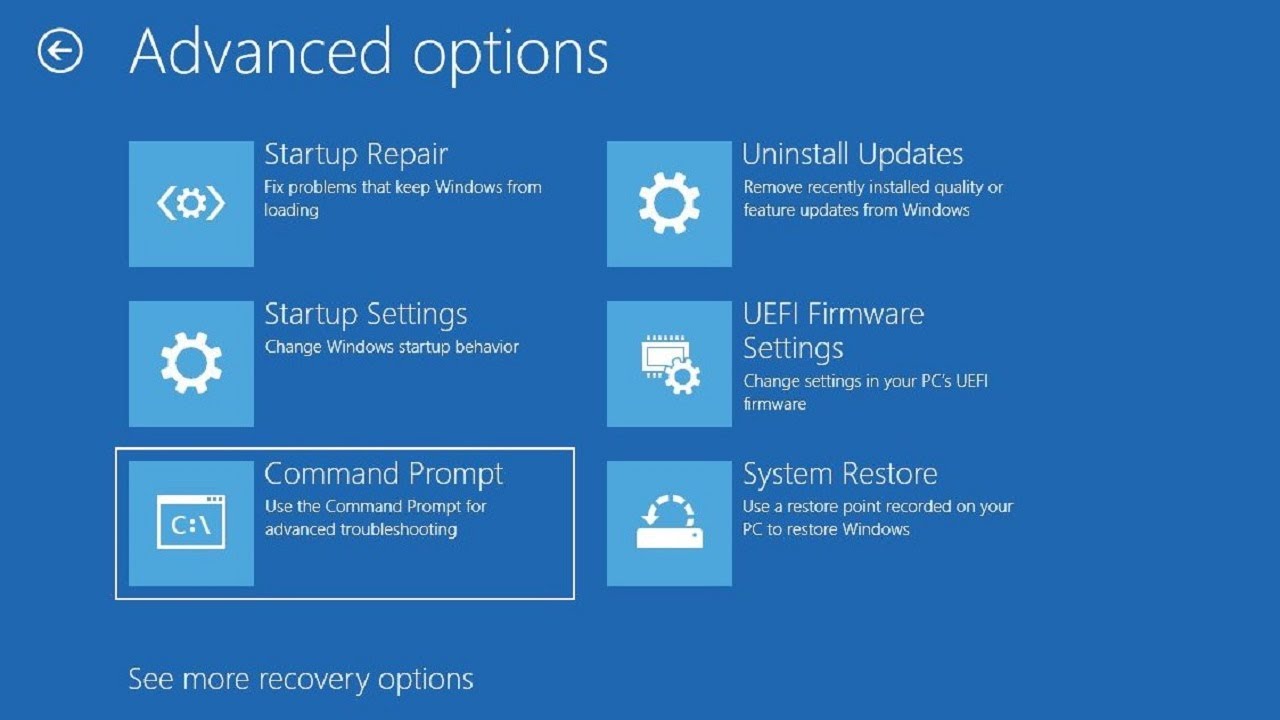 How to go in Advanced Options in Windows 10 - YouTube