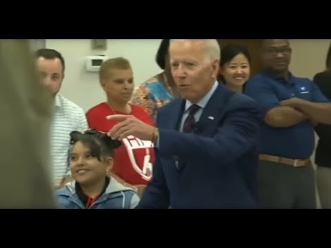 Biden to Young Girl: 'I'll Bet You're As Bright As You Are Good Looking'