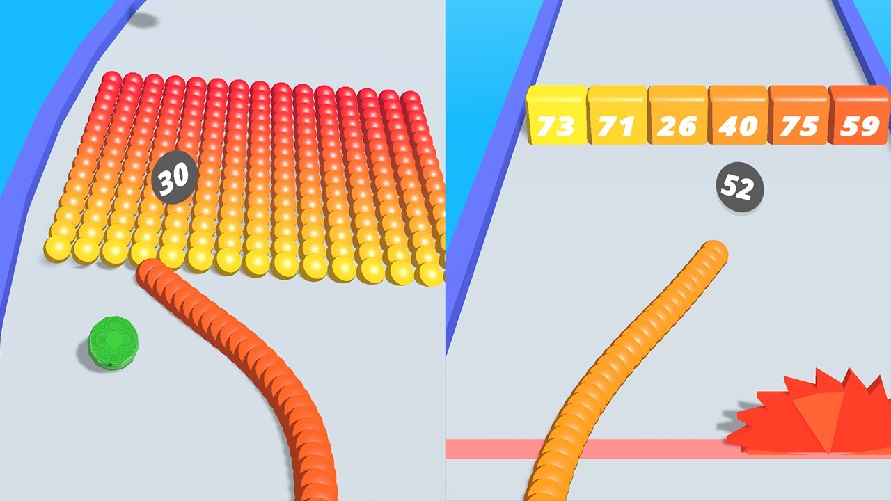 Snake Color - All Levels Gameplay - YouTube