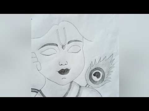 how to draw a krishna drawing/easy gopal drawing/simple drawing#art# ...