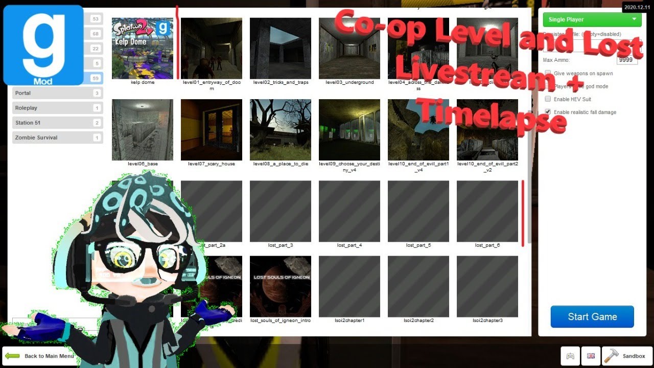 (Gmod) Co-op Levels Livestream - YouTube