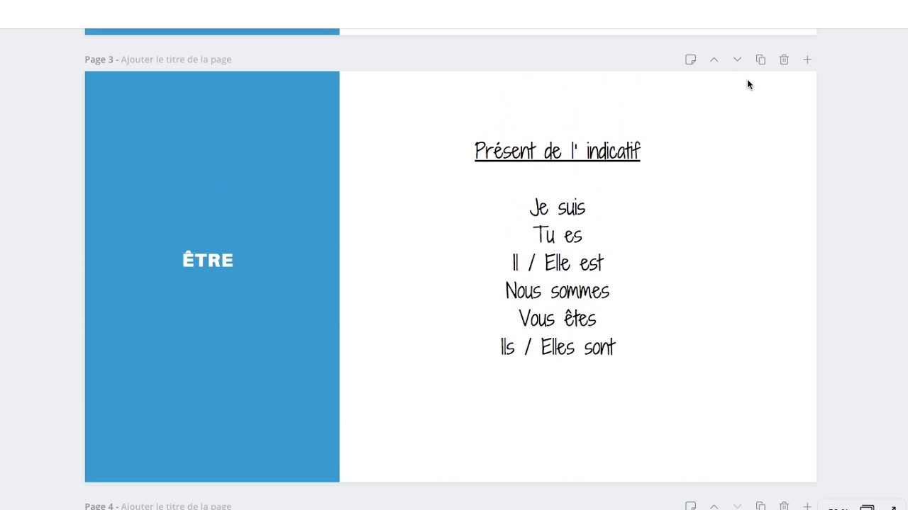 AVOIR, ÊTRE ET ALLER CONJUGUÉS AU PRÉSENT DE L' INDICATIF - YouTube