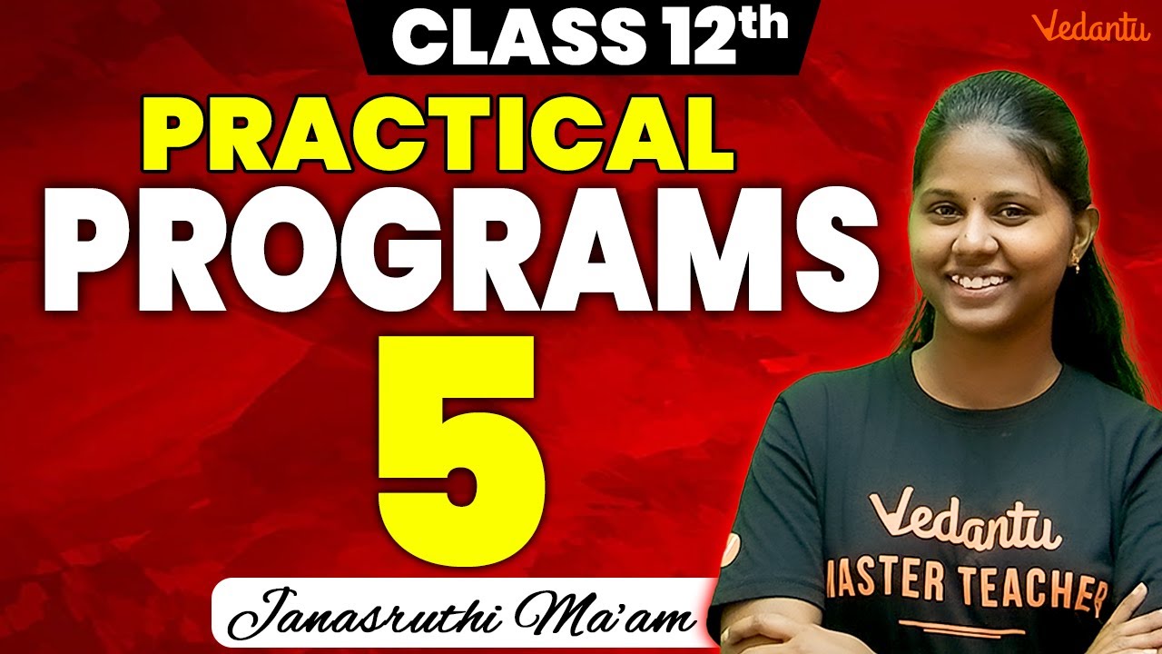 12th Public Exam 2025 | Practical Programs | Janasruthi Ma'am - YouTube