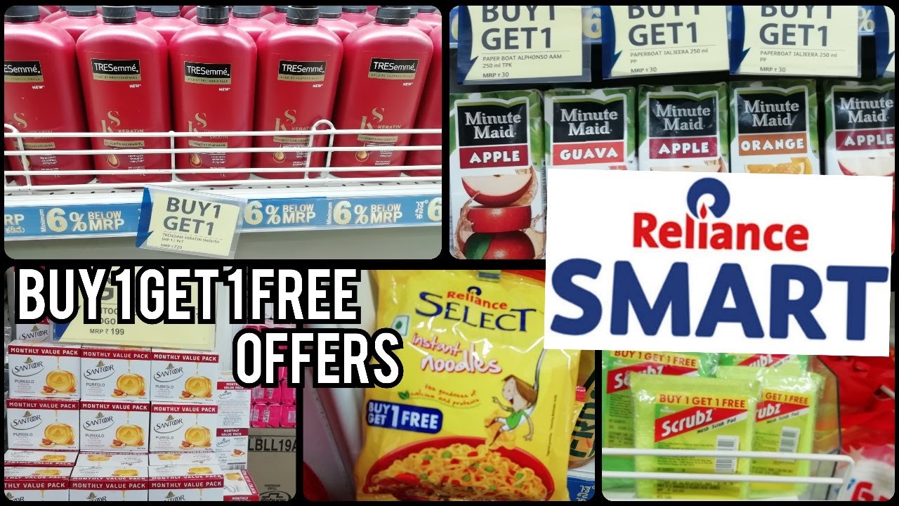 Reliance Smart - Buy 1 get 1 free Combo Offers on Grocery products ...