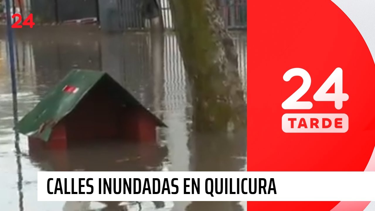 Sistema frontal: calles inundadas con al menos medio metro de agua en ...