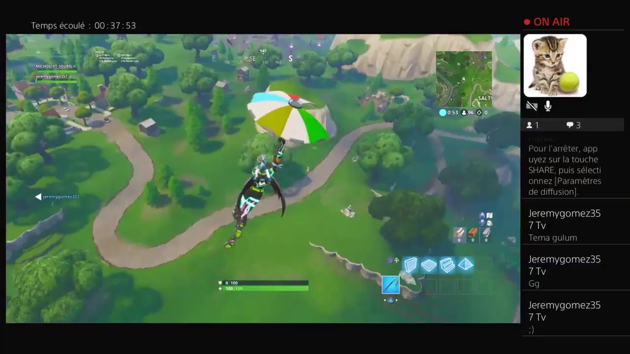 [LIVE FORTNITE] TERAIN DE JEUX ET SQUAD,DUO - YouTube