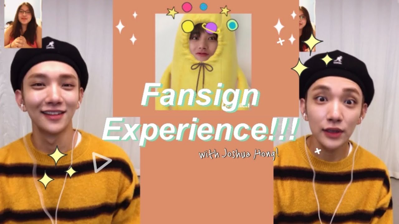 My Seventeen Fansign experience w/ Joshua! Videocall - YouTube