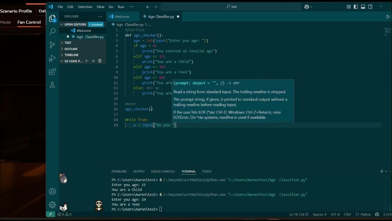 AGE CLASSIFIER - VIA PYTHON(Ribon, John Aron S.) - YouTube