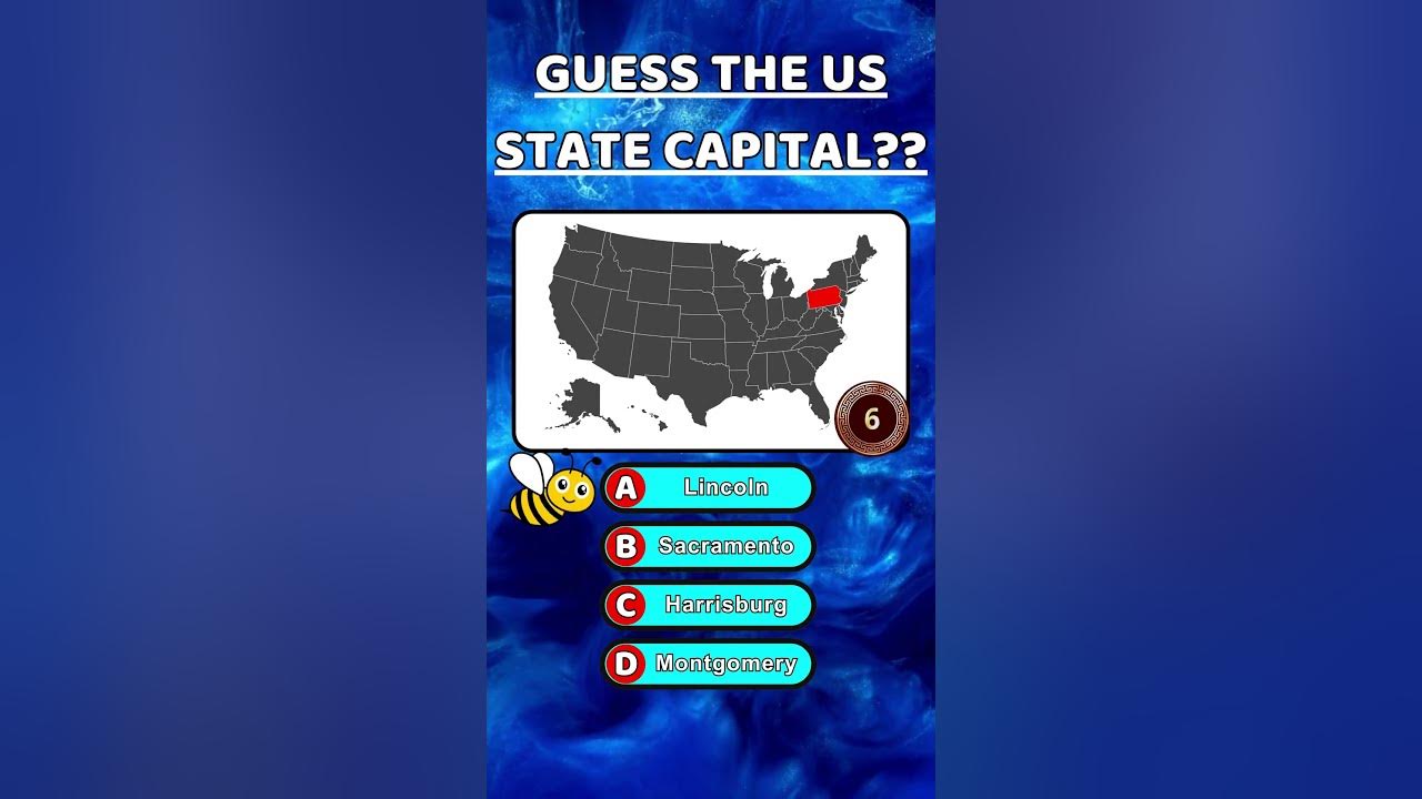 Guess the US State Capital 🇺🇸| Short 40 | Can You Identify US State ...