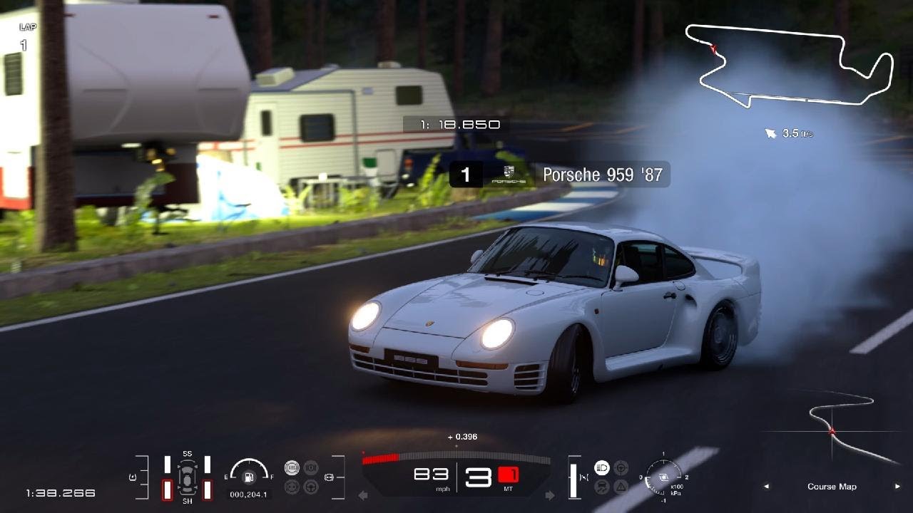 GT7: Porsche 959 Drift Test 1 - YouTube