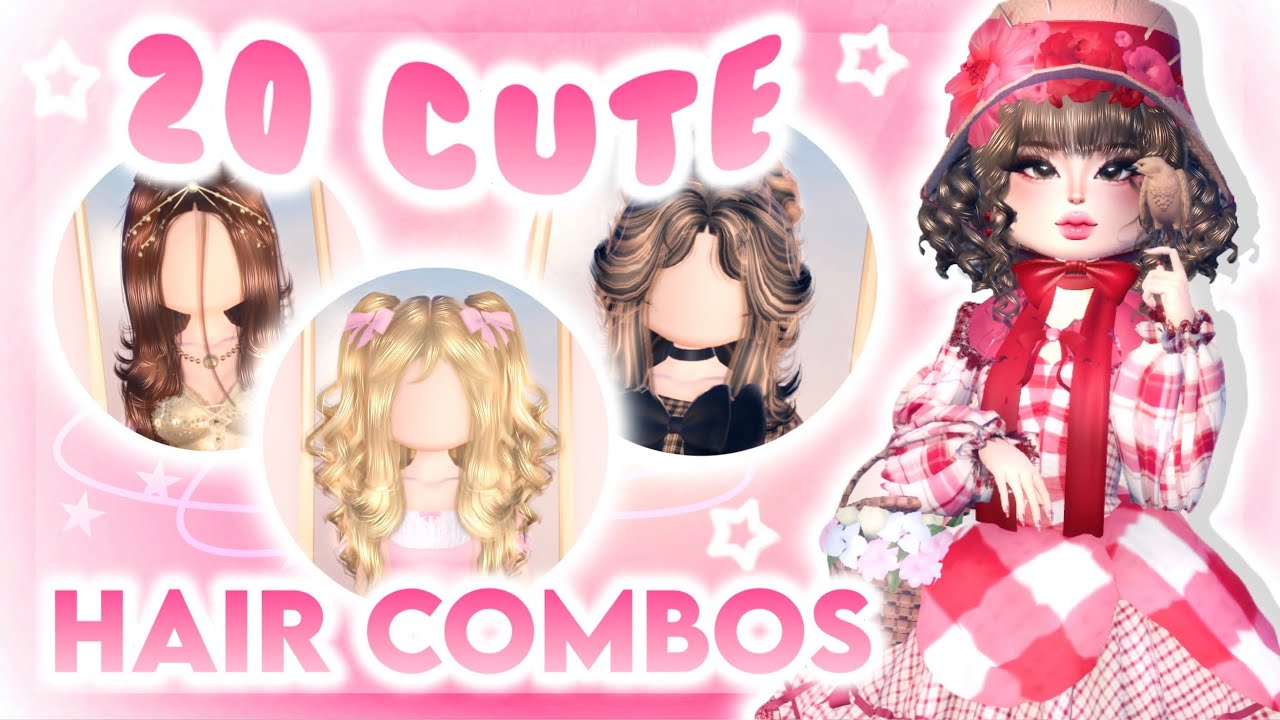 20 CUTE HAIR COMBOS YOU MUST TRY IN DRESS TO IMPRESS - YouTube