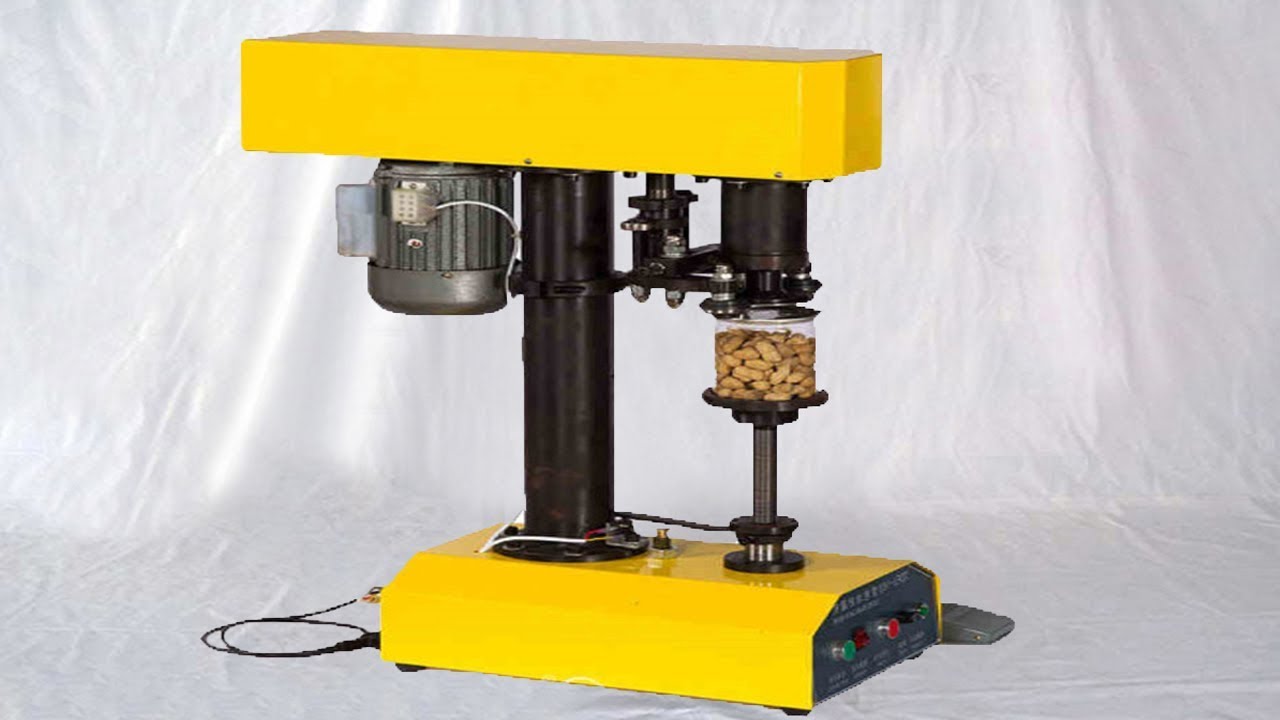 Small short metal cans sealing machine customized lids closing tabletop ...