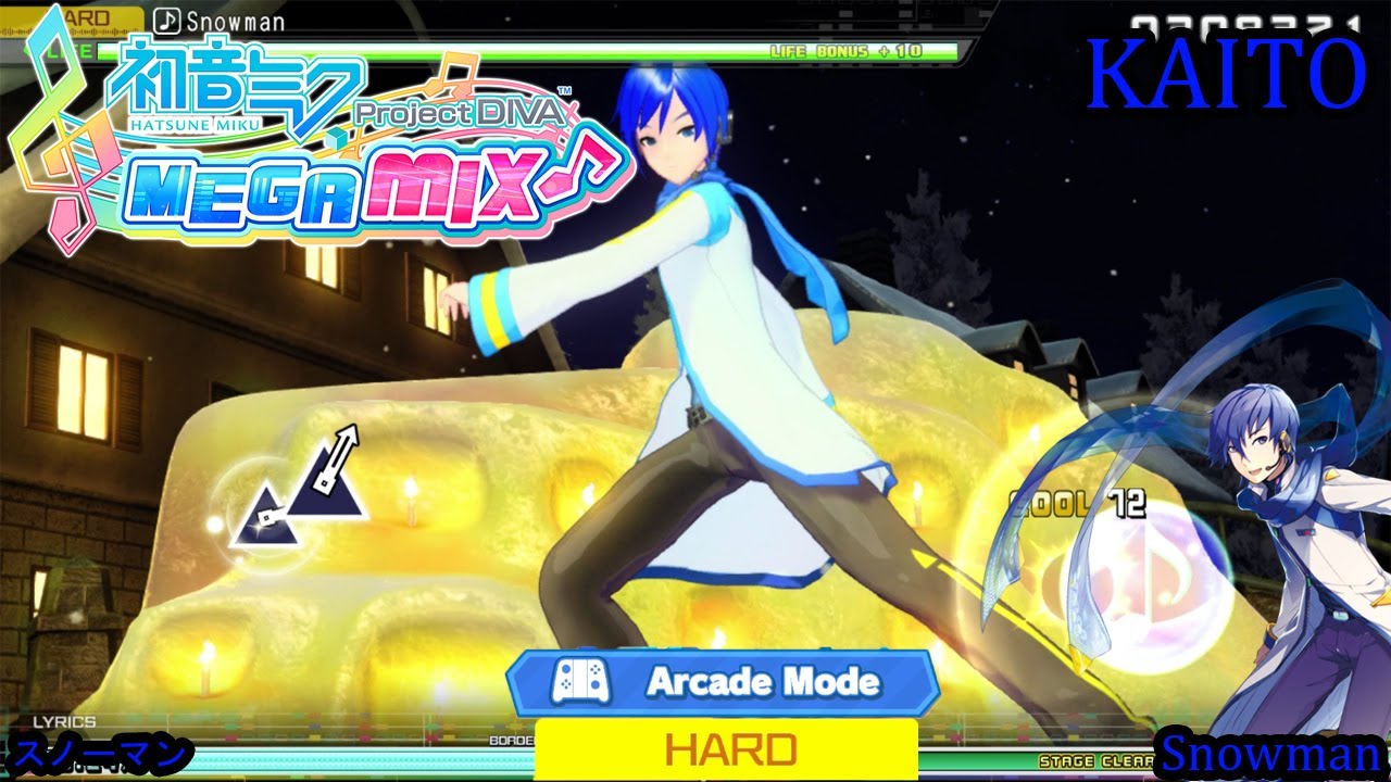 Project Diva Mega Mix- KAITO- スノーマン- Snowman (Arcade Mode) (Normal) (HD ...
