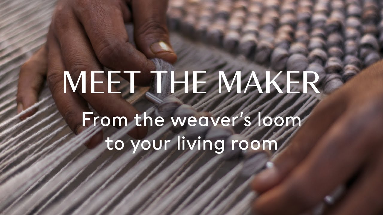 MEET THE MAKER | The making of our wool-blend rugs - YouTube