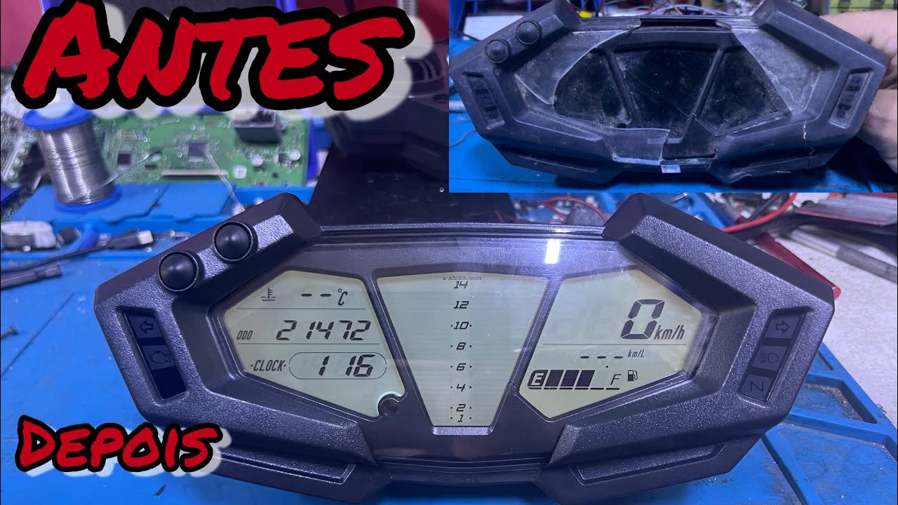 Painel Kawasaki Z800 Quebrou Display LCD Só outro - YouTube