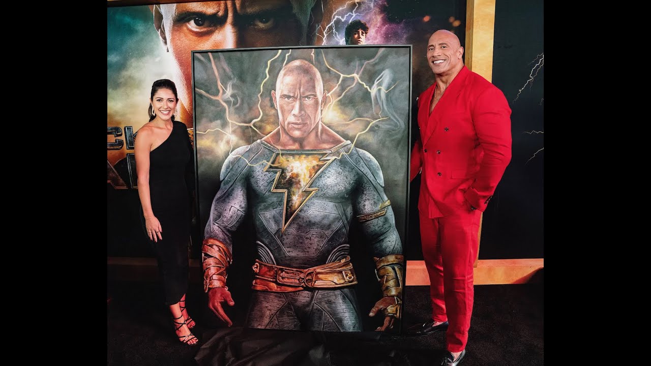 Dwayne Johnson has OZ Artist Danielle Weber painting unveiled @Black ...