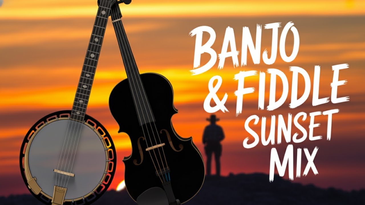 Classic Country Music Mix 2025 | Western Banjo & Fiddle Sunset ...