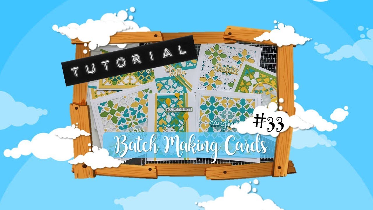 CRaFTi Tutorials #33 - Batch Making Cards with Paper Piecing :D - YouTube