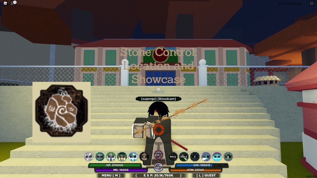 Stone control Spawn and Showcase: Shindo life - YouTube