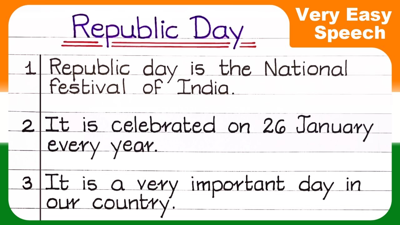 10 Lines On Republic Day in English | Essay On Republic Day | Republic ...