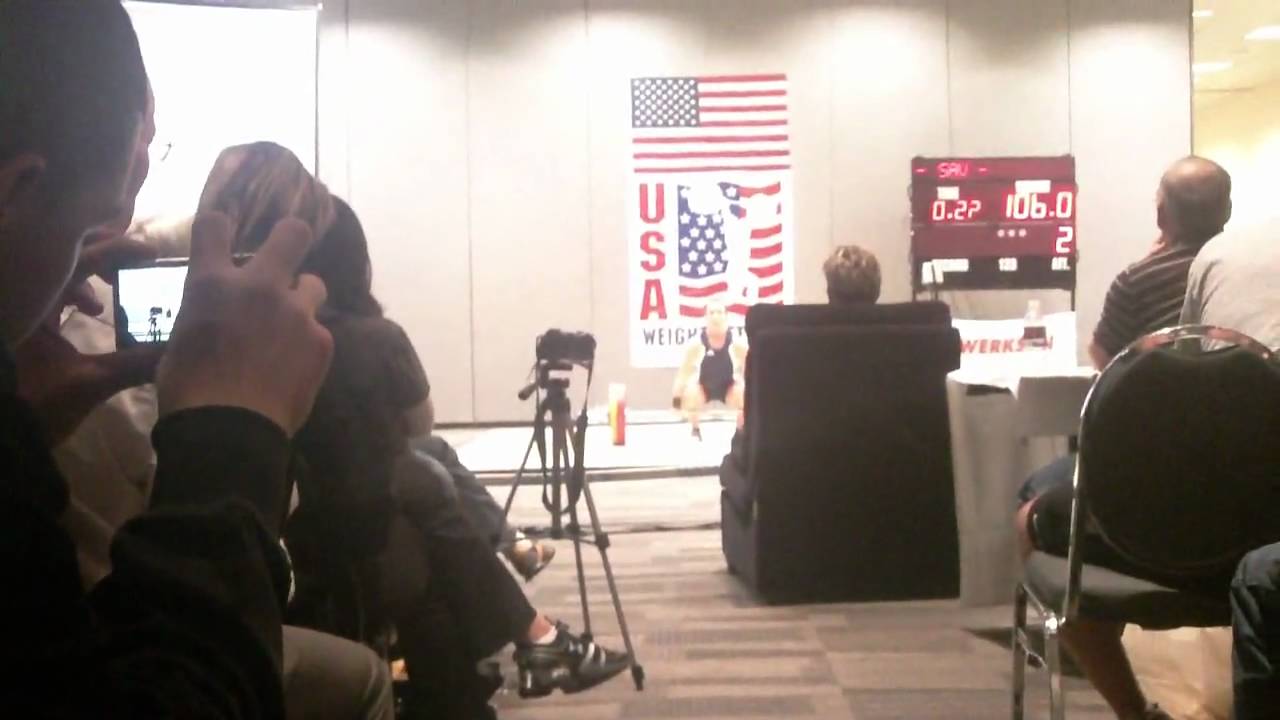 Amanda Hubbard 106kg 2nd Cl&J@Arnolds 3-7-10 - YouTube