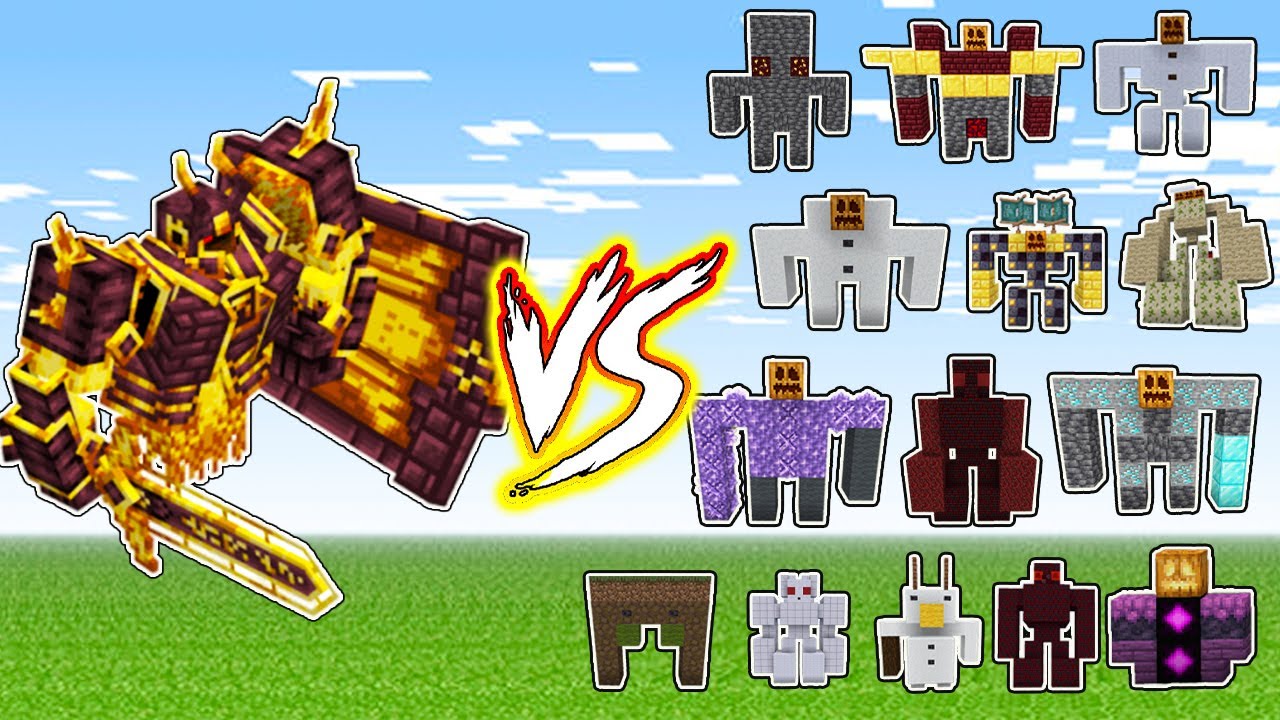 Ignis vs All Minecraft Bosses - Minecraft Mob Battle - YouTube