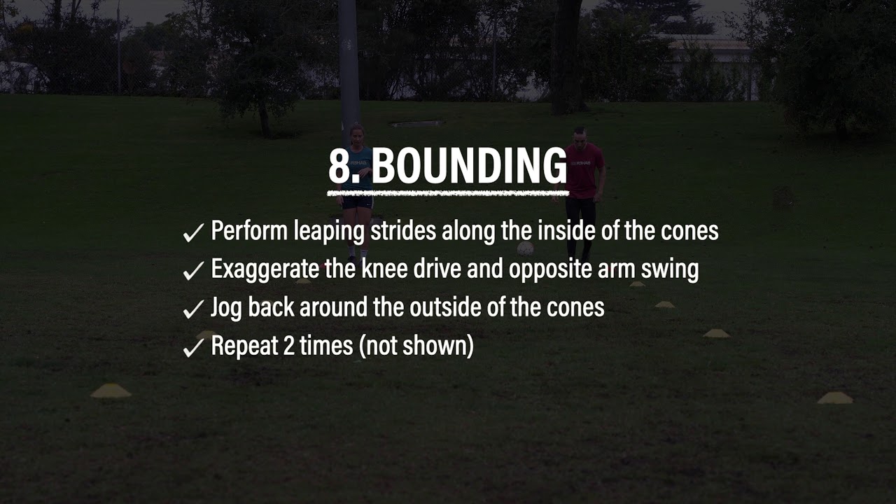 8. Bounding (FIFA 11+ Running Exercises) - YouTube