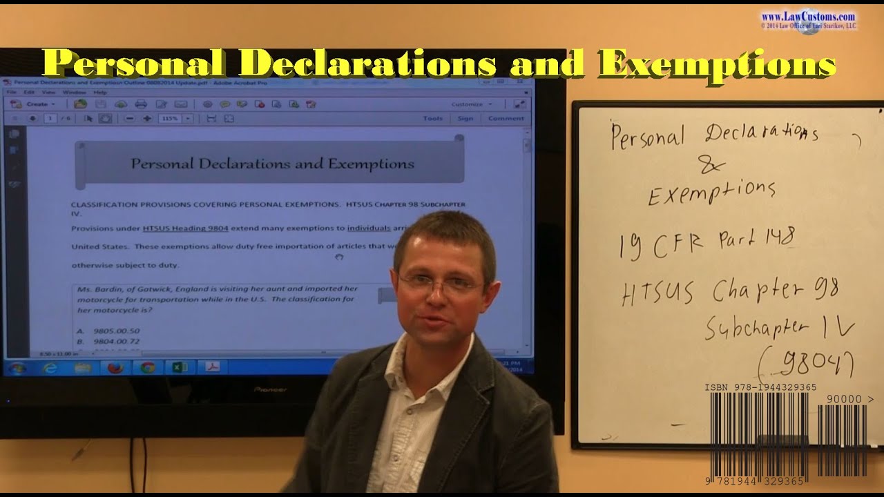 U.S. Customs (CBP) Personal Declarations and Exemptions Webcast Preview ...