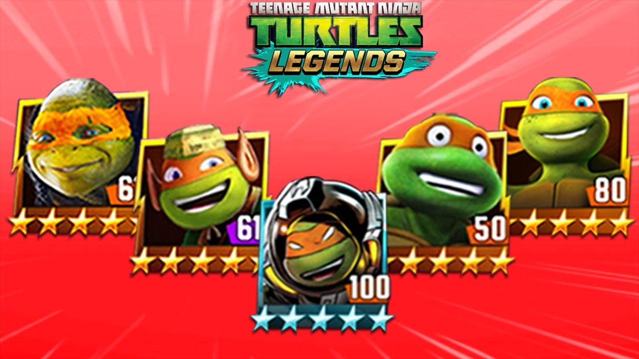 TMNT Legends Mikey's Team(Nick, Movie, Classic, Larp, Space) - YouTube