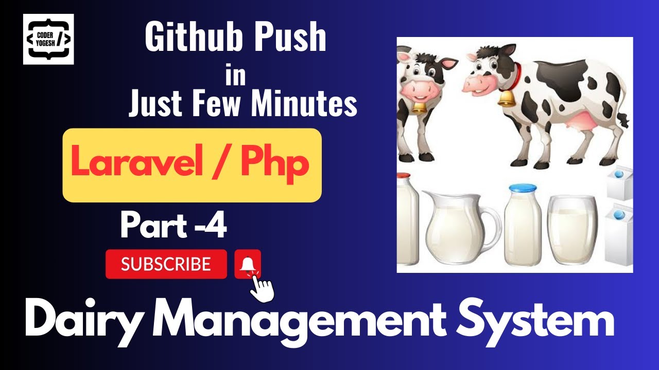 Dairy Management System | Git Push In Just Few Minutes | Live Project ...