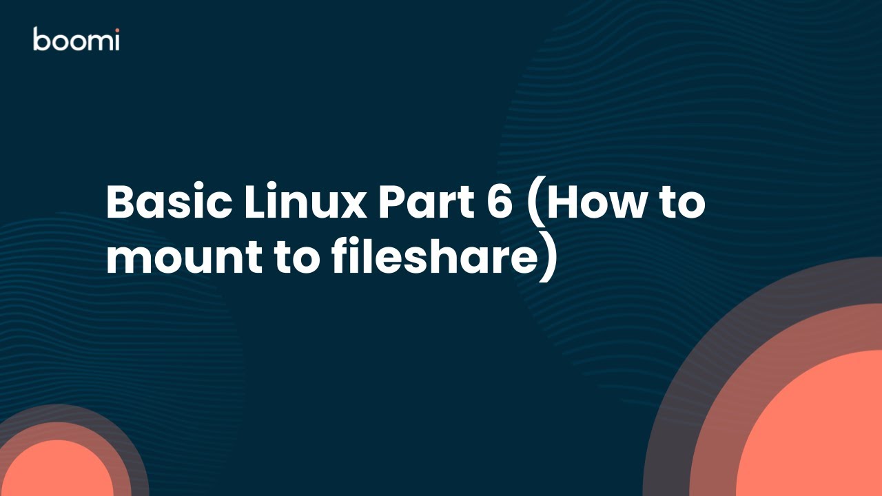 Basic Linux Part 6 How to mount to fileshare - YouTube