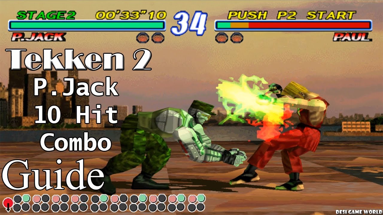 Tekken 2 - Prototype Jack All 10 Hit Combo Guide 4K 60FPS - YouTube