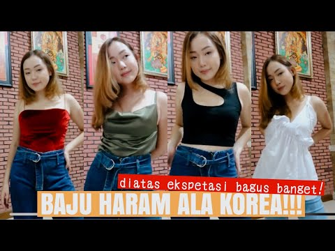 SHOPEE / CLOTHING HAUL BAJU HARAM KOREA ! MURAH DAN BAGUS BANGET! WAJIB NONTON!