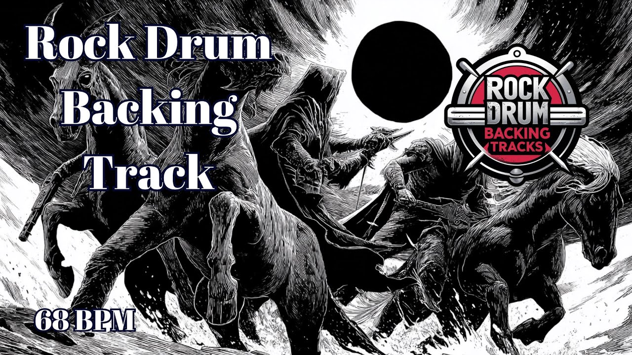 Rock Drum Backing Track 68 BPM | Slow Heavy Ballad | Royalty Free Drum ...