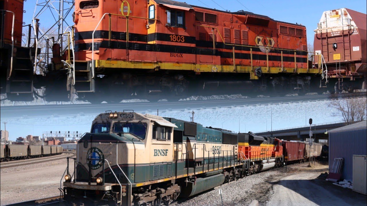 A Day of Unique Locomotives! High Hood GP9, 9650, and GP20! (02/25/2024) - YouTube